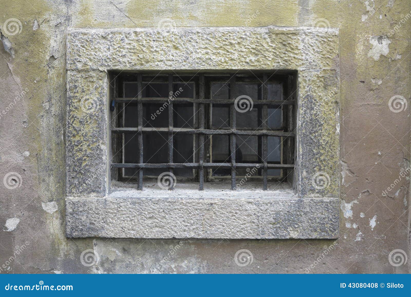 Barred window stock photo. Image of texture, foreworn - 43080408