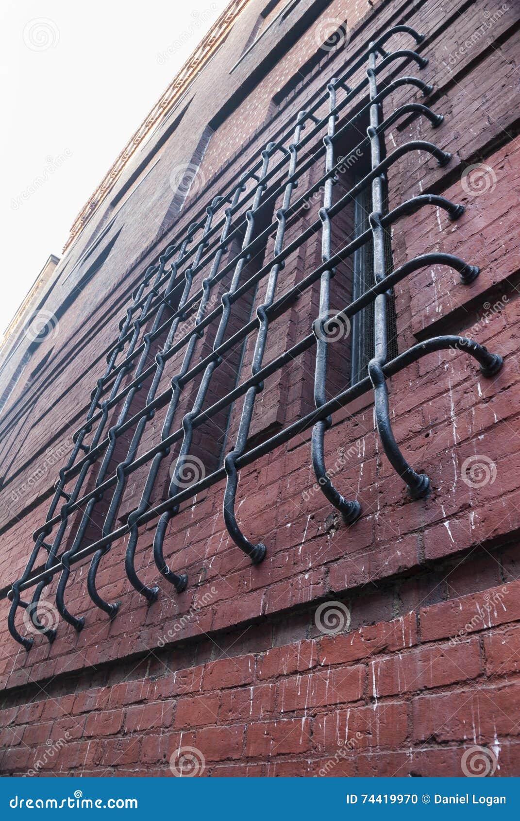 Barred Windows Old Building Stock Photo - Image of building, city: 74419970