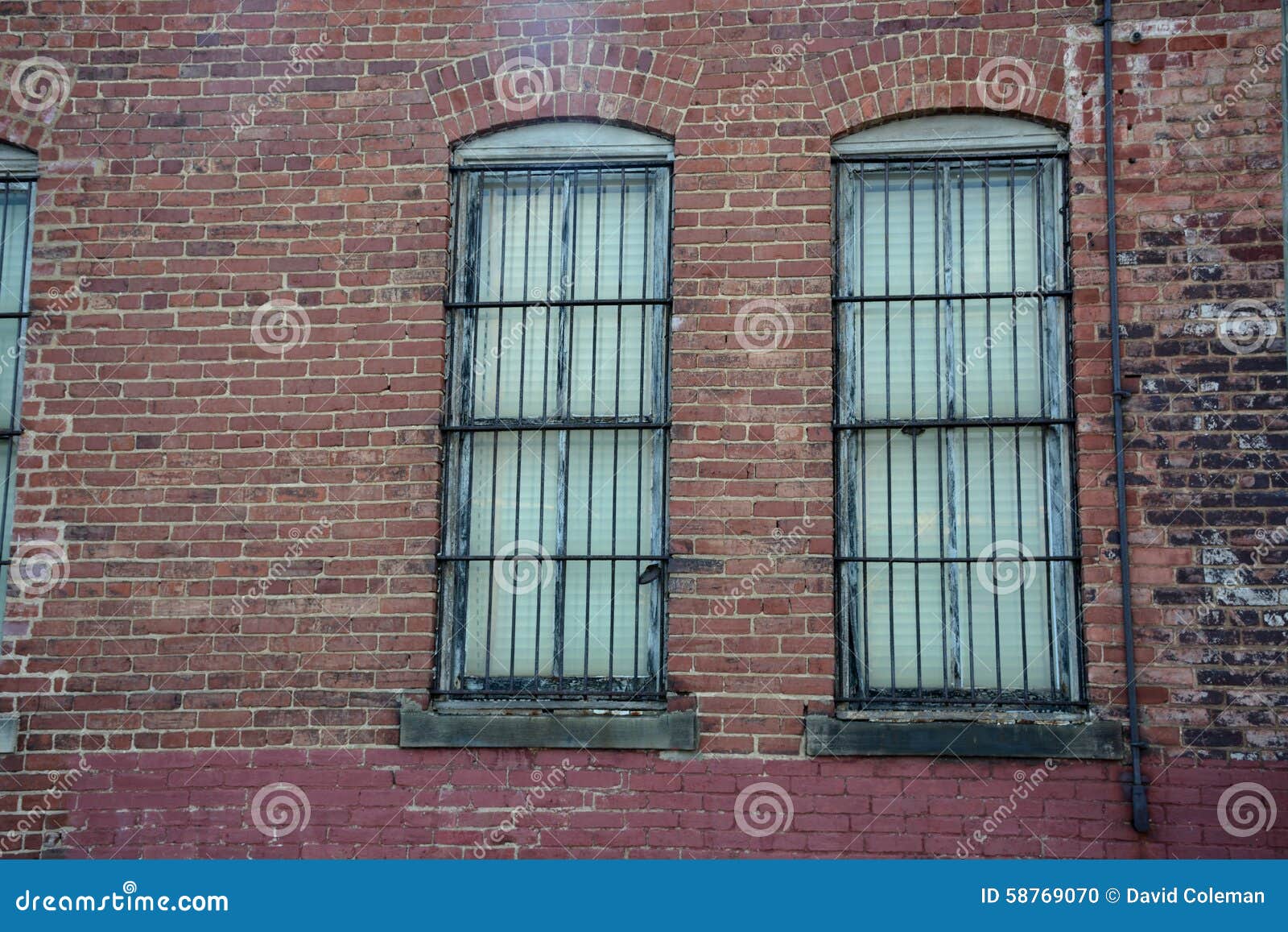Barred windows stock photo. Image of security, bars, commercial - 58769070