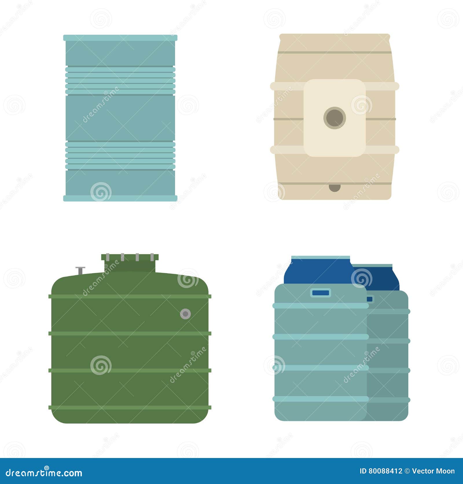 Barrel Capacity Tanks Vector Stock Vector - Illustration of drink ...