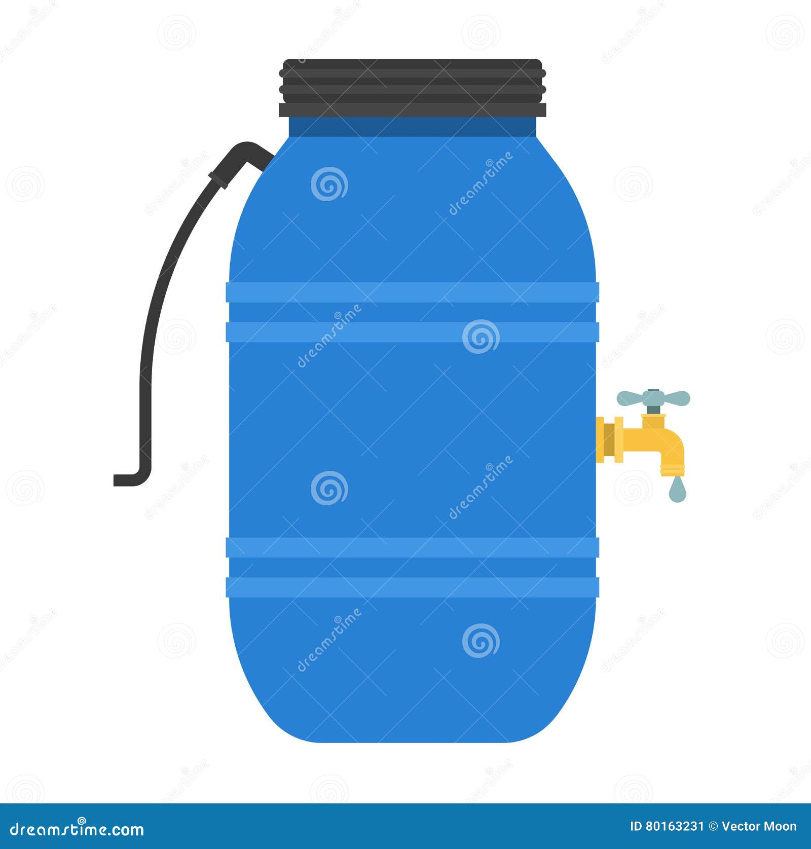 Capacity Oil Tank Storage Cartoon Vector Illustration | CartoonDealer ...