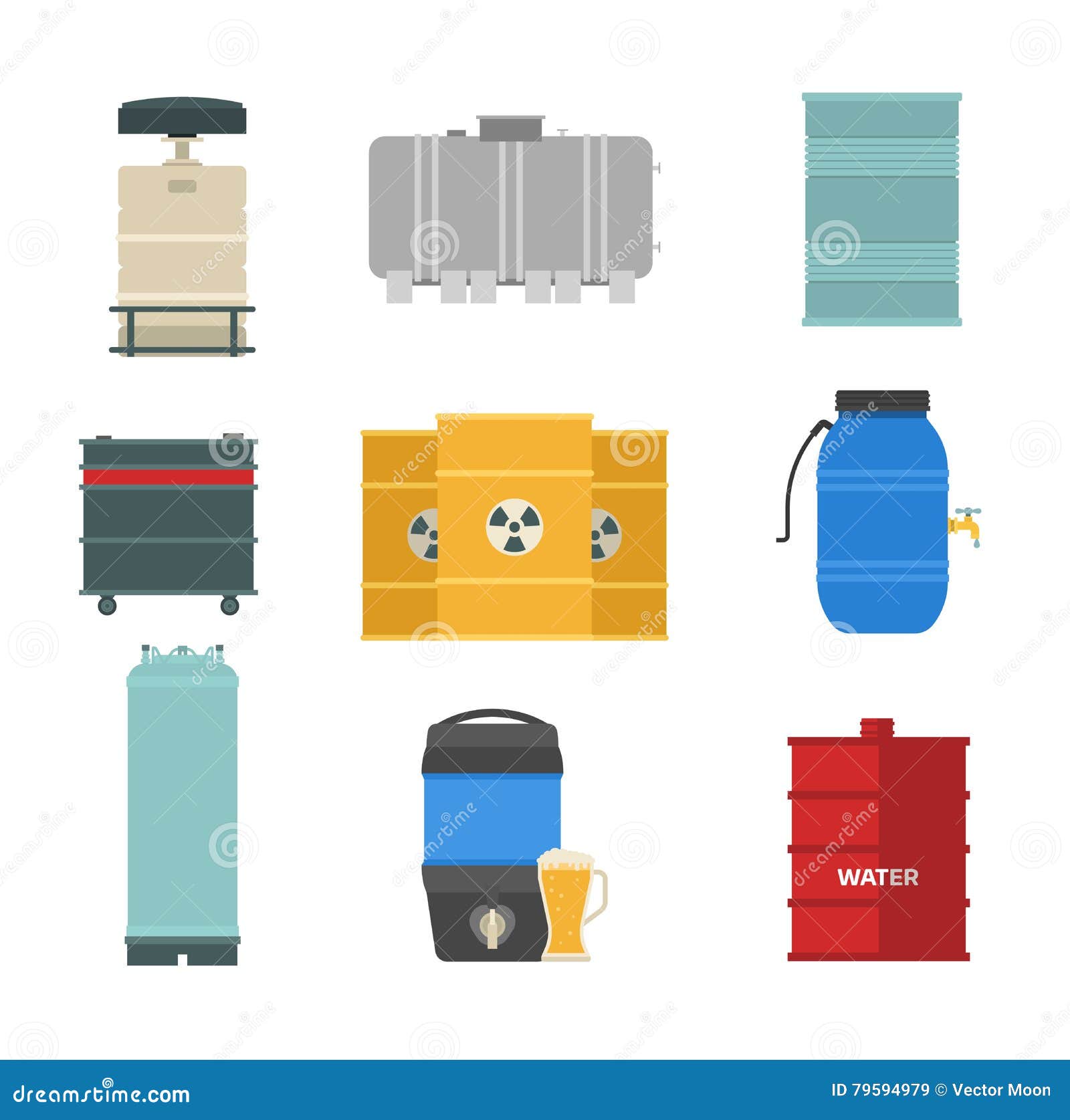 Barrel Capacity Tanks Vector | CartoonDealer.com #79680524