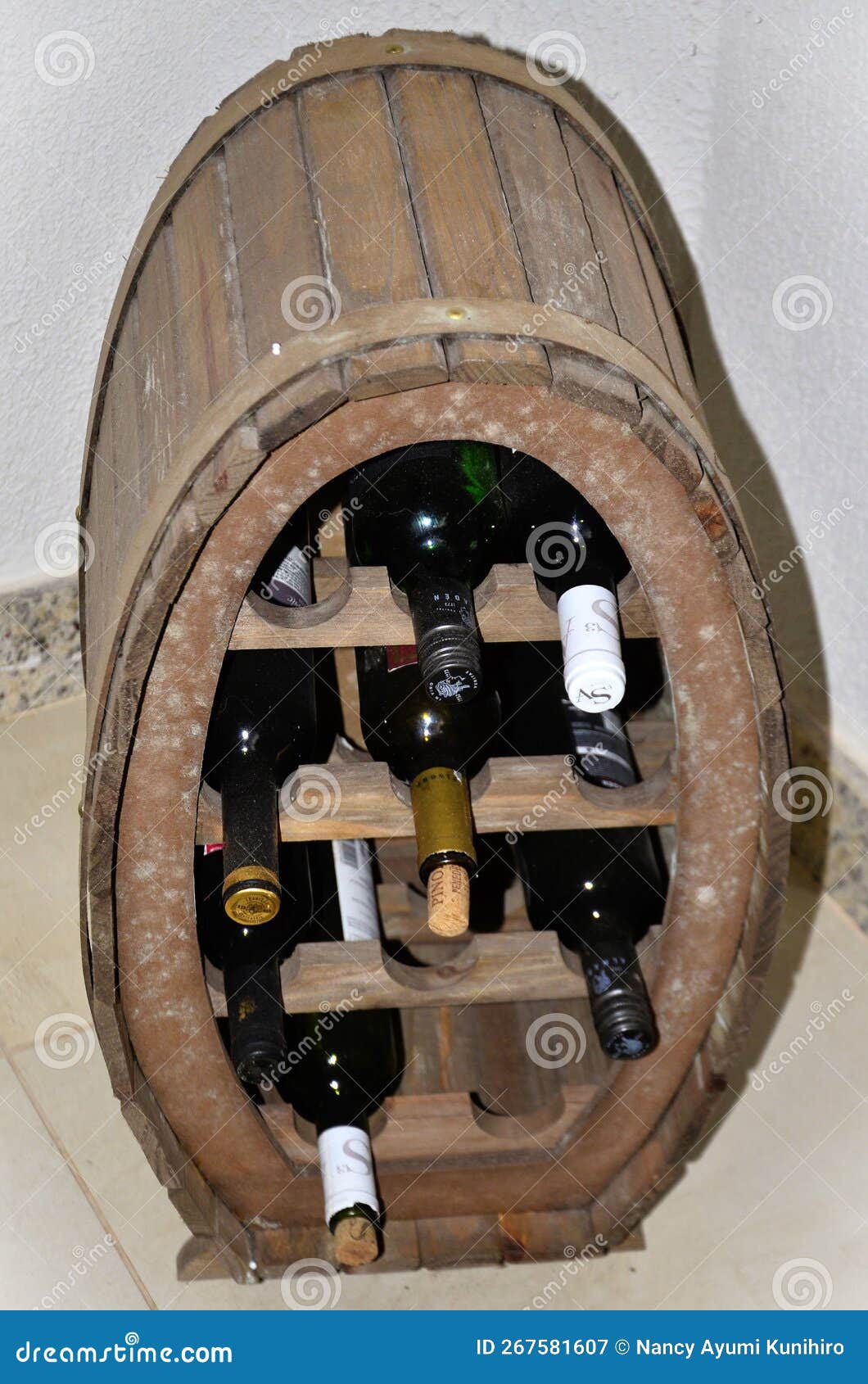 A Barrel Cellar Filled with Wines Stock Image - Image of wines ...