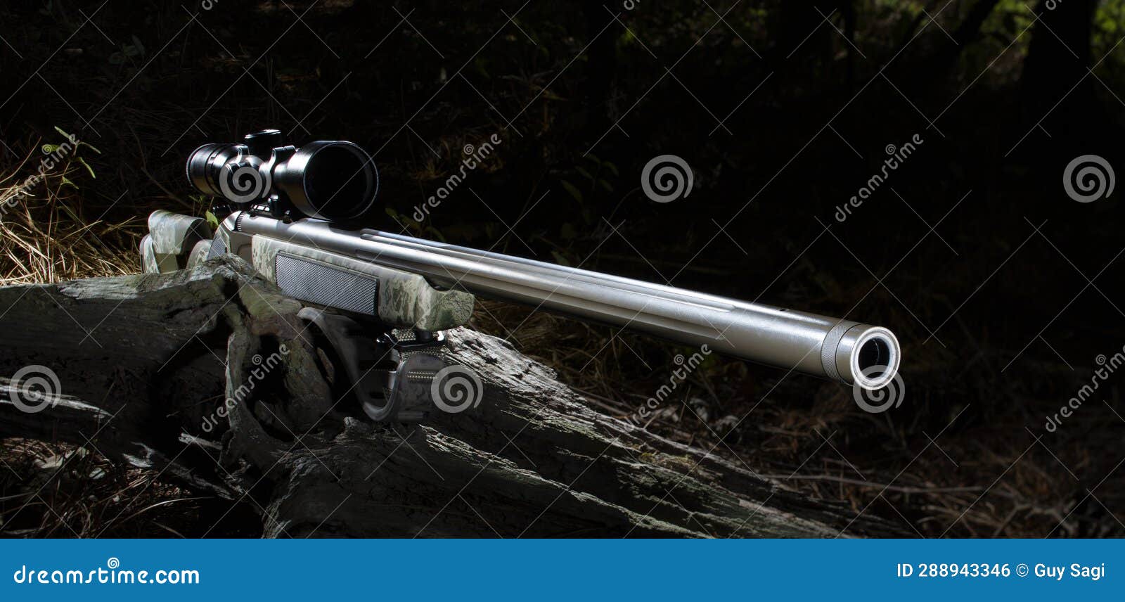 Barrel End of a 50 Caliber Inline Muzzleloader Stock Photo - Image of ...