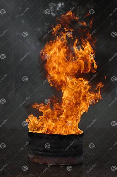 Barrel on Fire stock image. Image of container, safety - 15108401