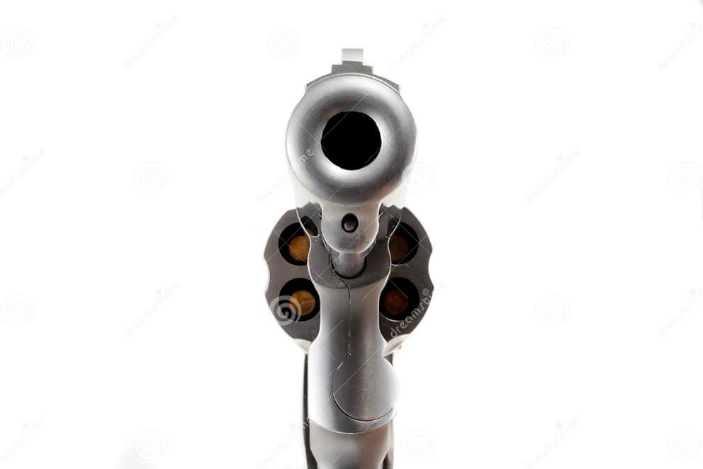 Barrel of a Gun stock photo. Image of slide, silver, bullet - 8271354