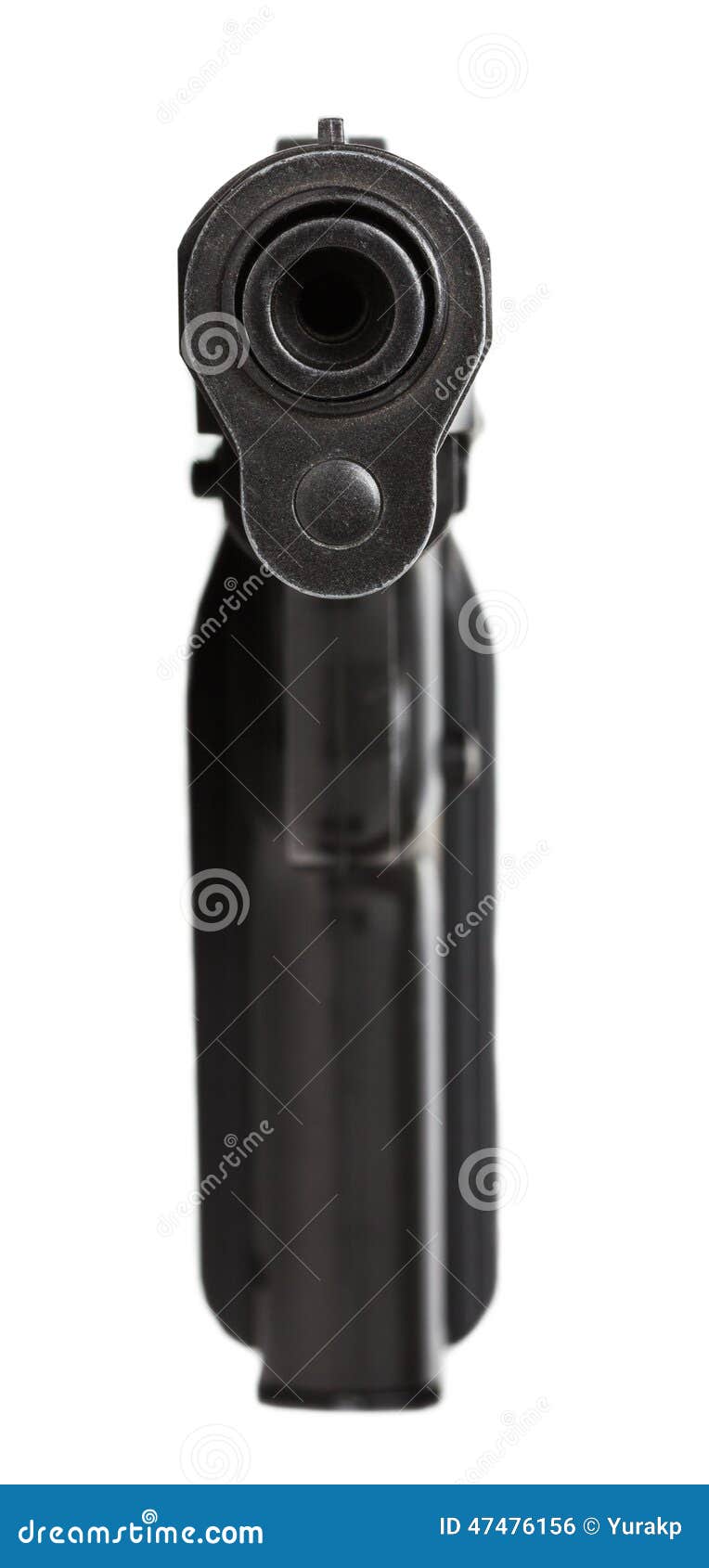 Barrel of a Gun Isolated on the White Background Stock Photo - Image of ...