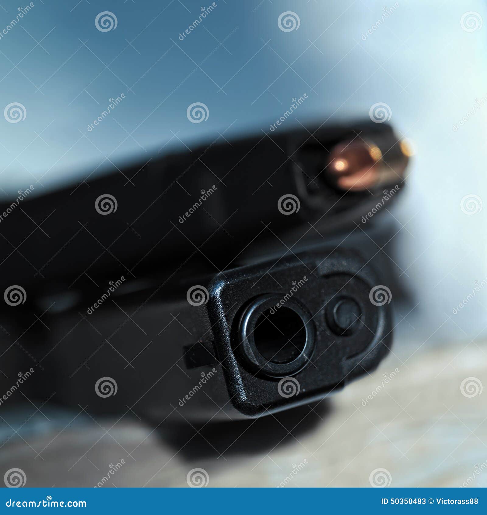 Barrel of a Gun and Muzzle stock image. Image of evil - 50350483