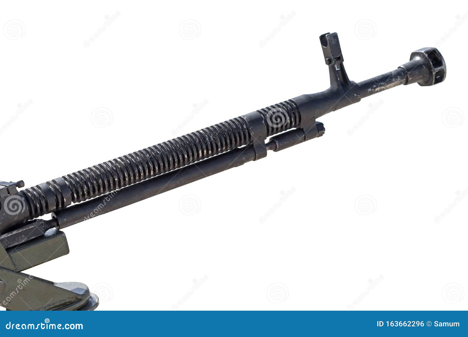Barrel of Heavy Machine Gun Stock Photo - Image of heavy ...