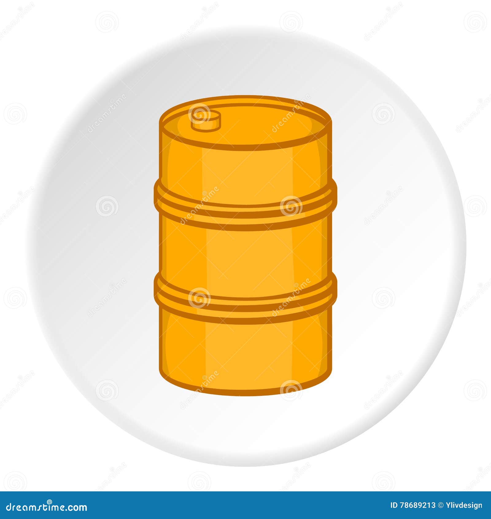 Barrel icon, cartoon style stock vector. Illustration of production ...