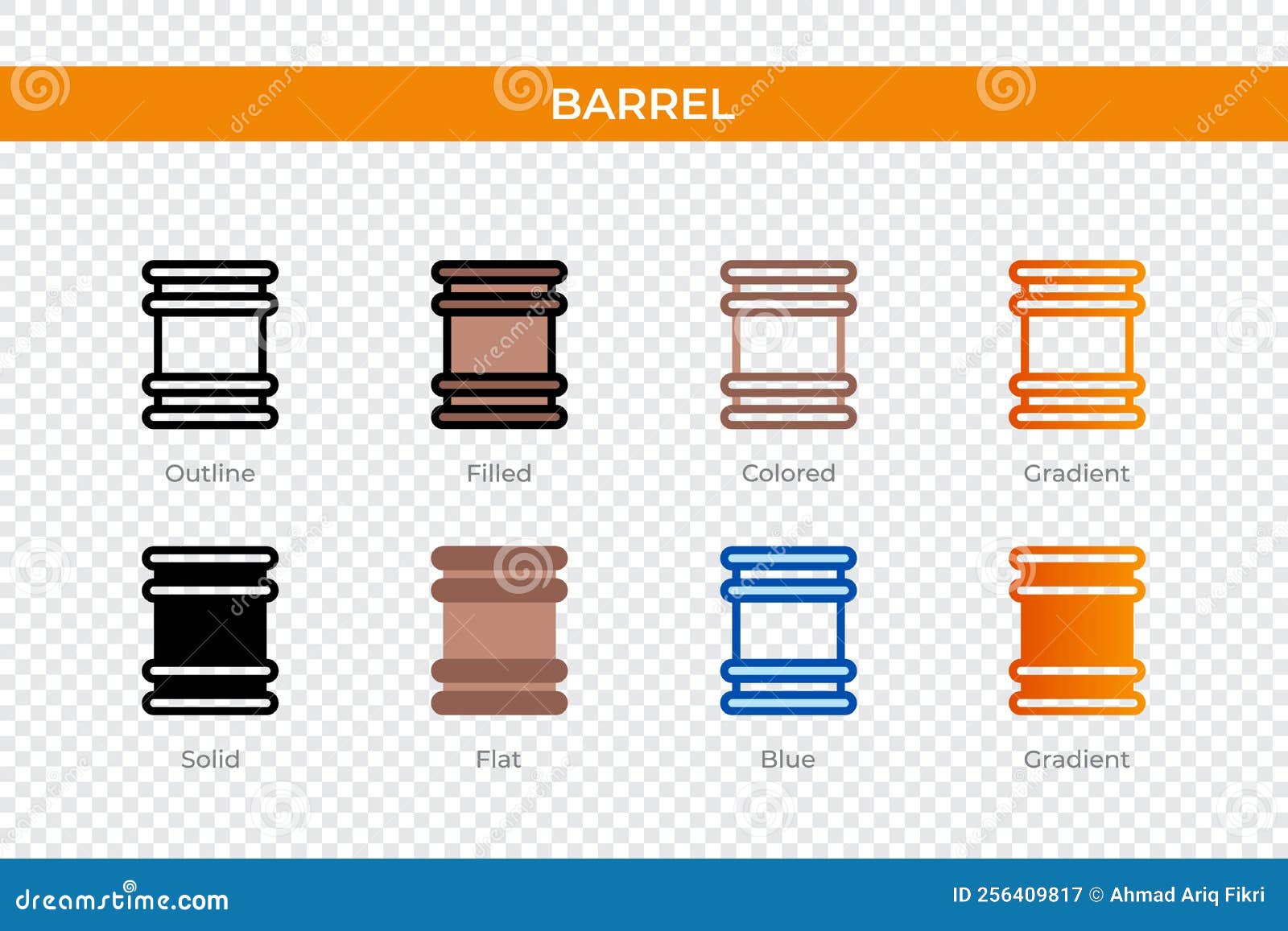 Barrel Icon in Different Style. Barrel Vector Icons Designed in Outline ...