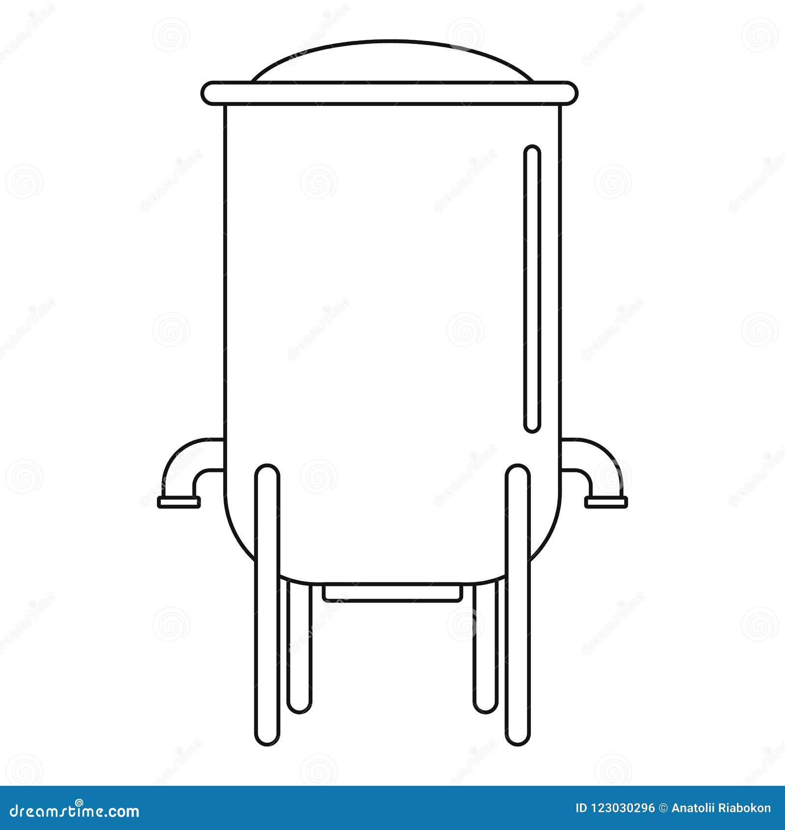 Barrel Icon, Outline Style. Stock Illustration - Illustration of shop ...
