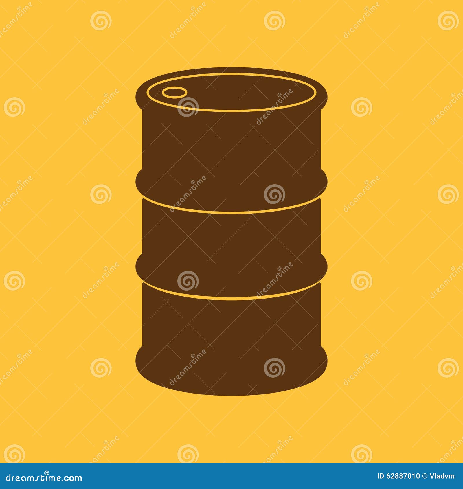 The barrel icon stock illustration. Illustration of container - 62887010