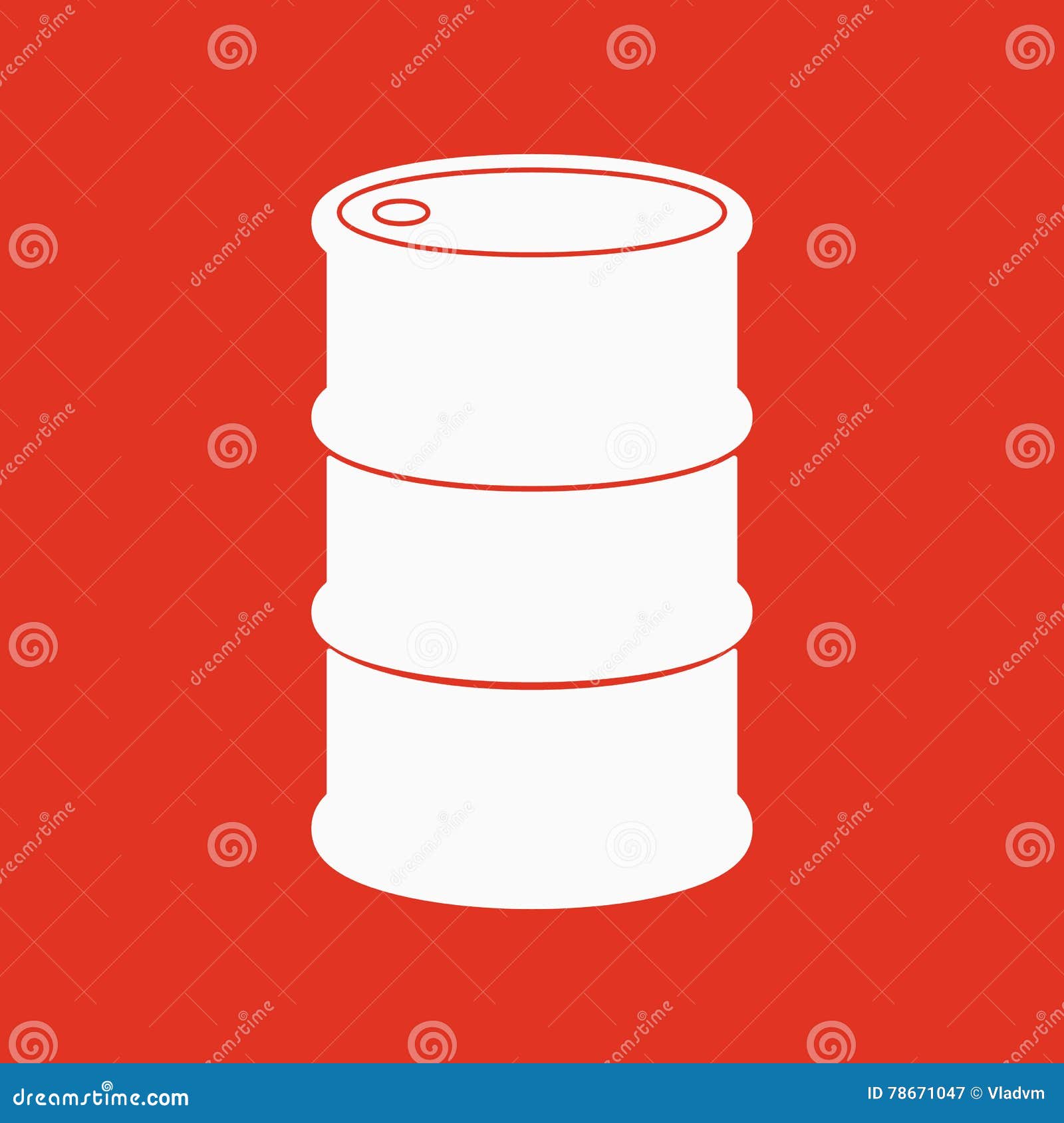 The barrel icon stock vector. Illustration of icon, isolated - 78671047