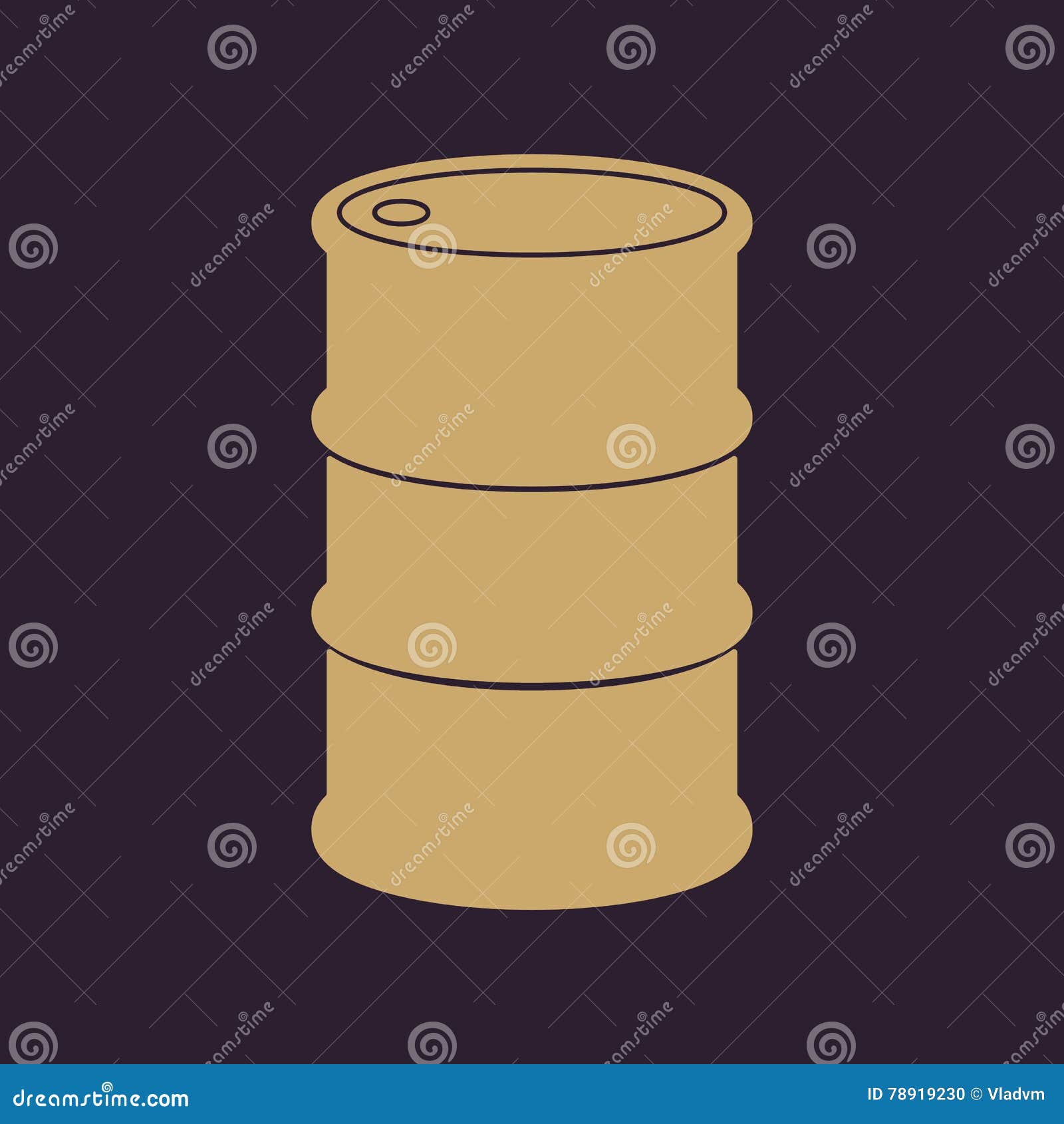The barrel icon stock vector. Illustration of vector - 78919230