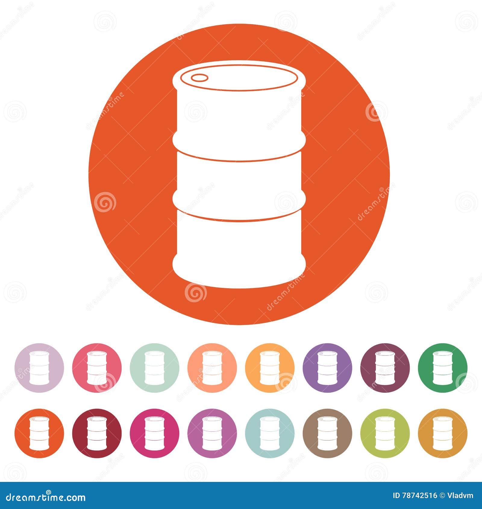 The barrel icon stock vector. Illustration of petroleum - 78742516