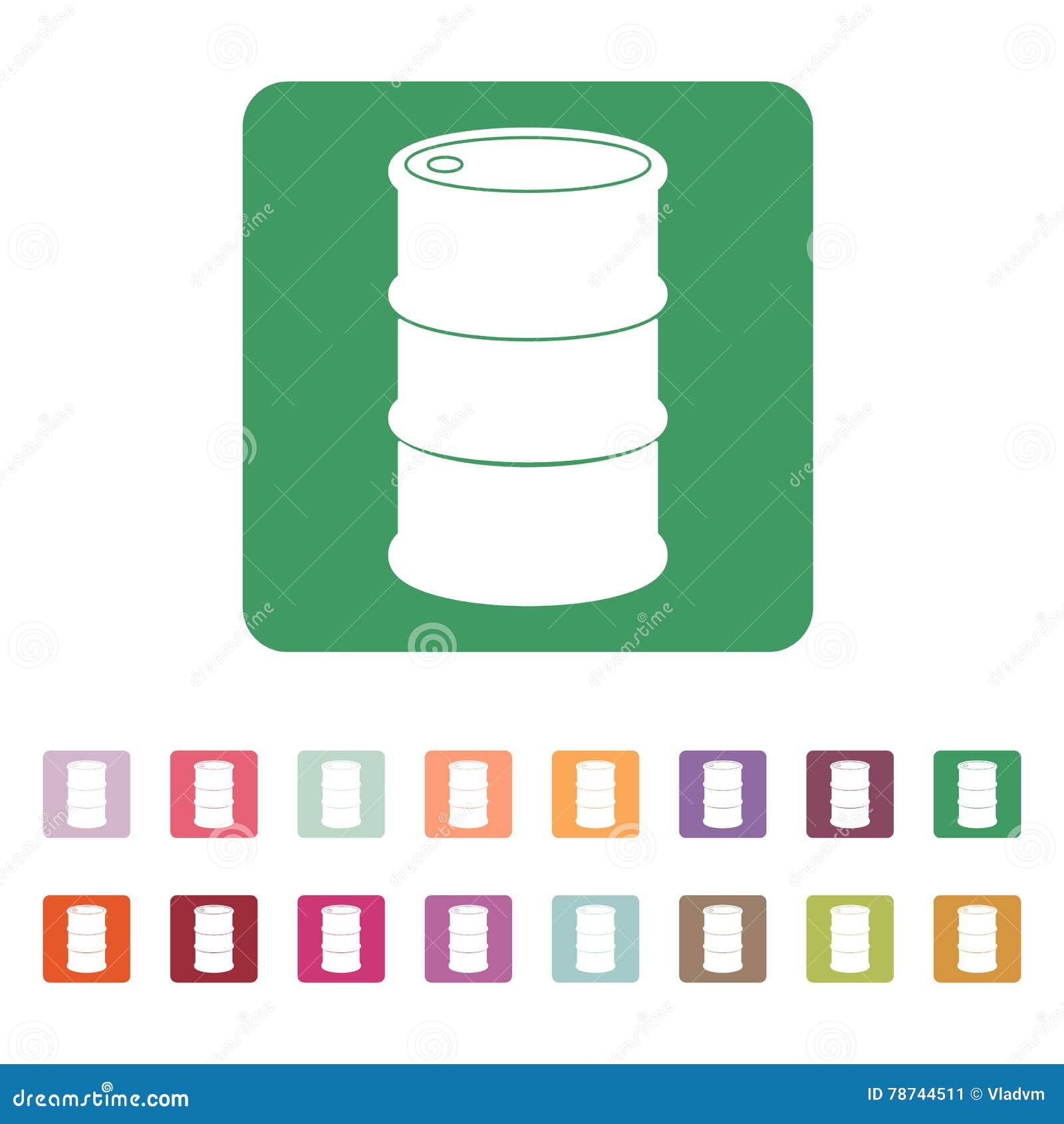 The barrel icon stock vector. Illustration of shape, silhouette - 78744511