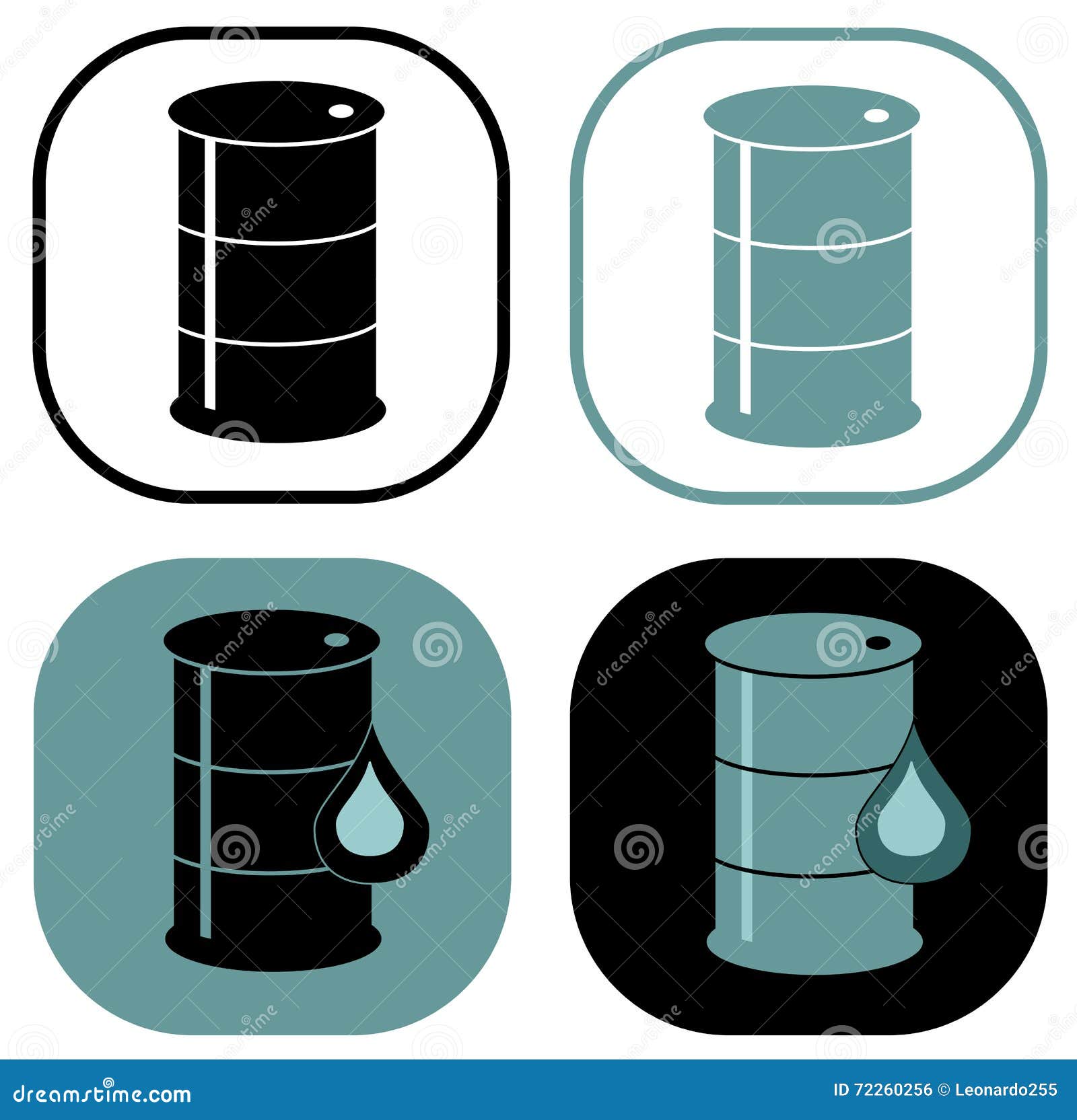 Barrel icon symbol set stock vector. Illustration of natural - 72260256