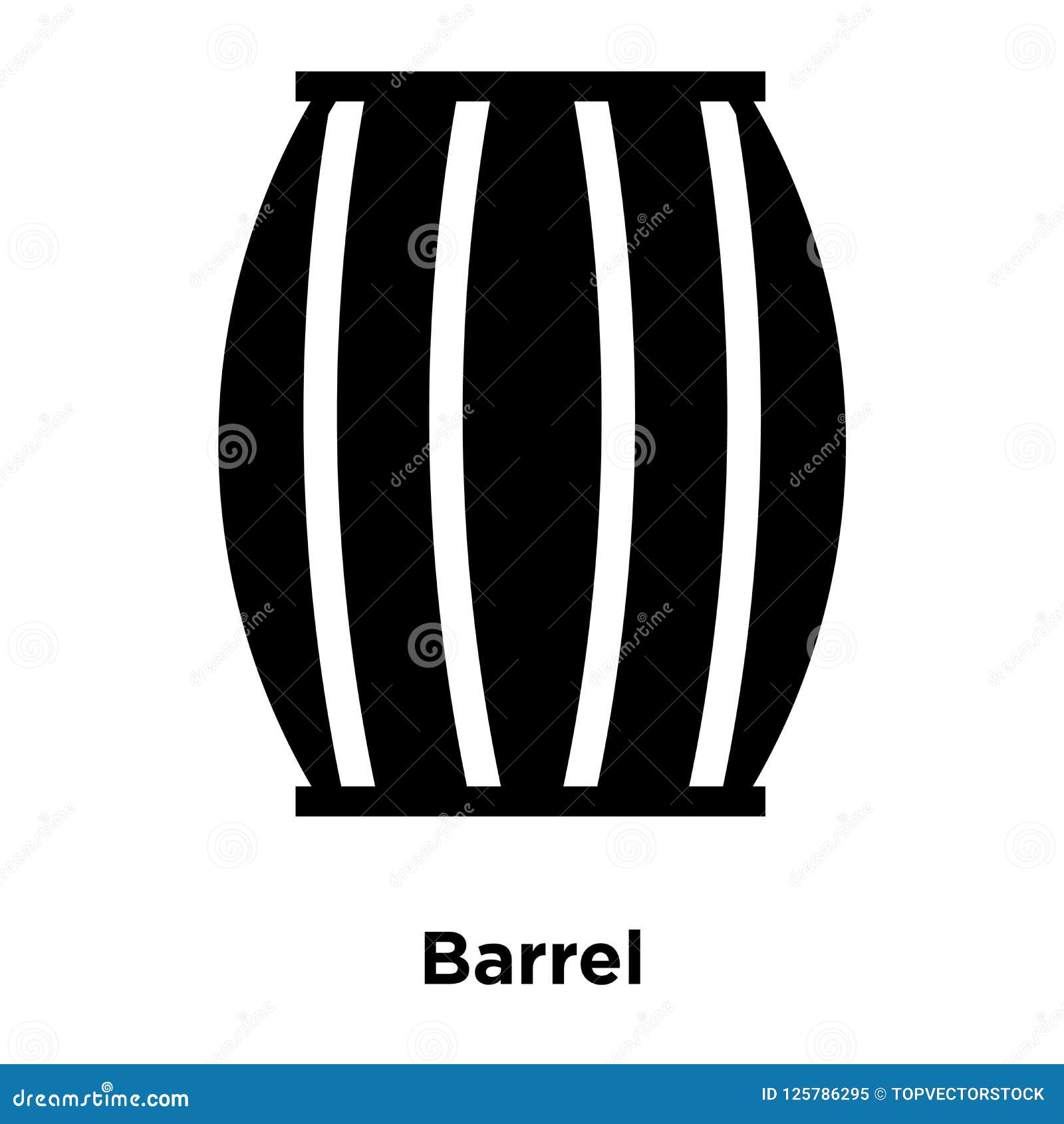 Barrel Icon Vector Isolated on White Background, Logo Concept of Stock ...