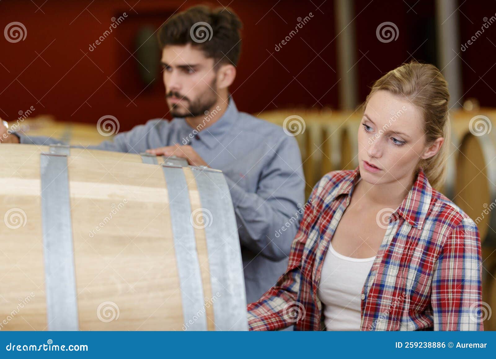 Barrel makers at work stock photo. Image of manager - 259238886