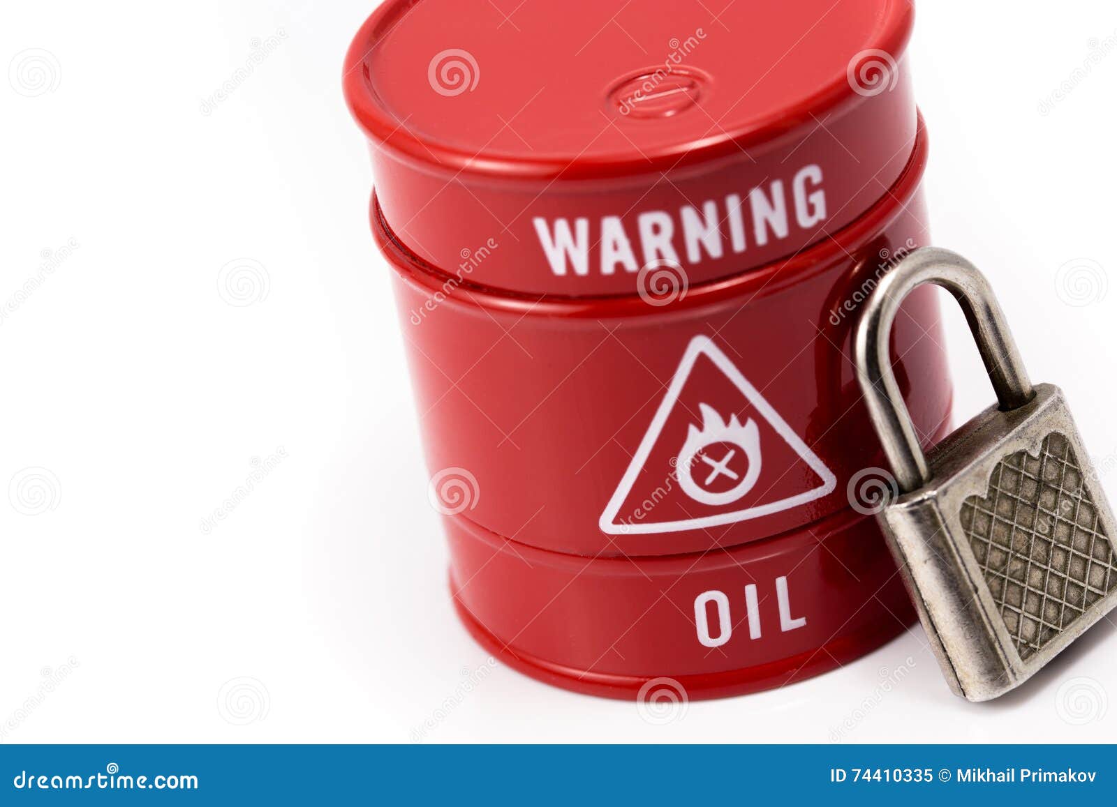 Barrel of oil with lock stock image. Image of barrels - 74410335