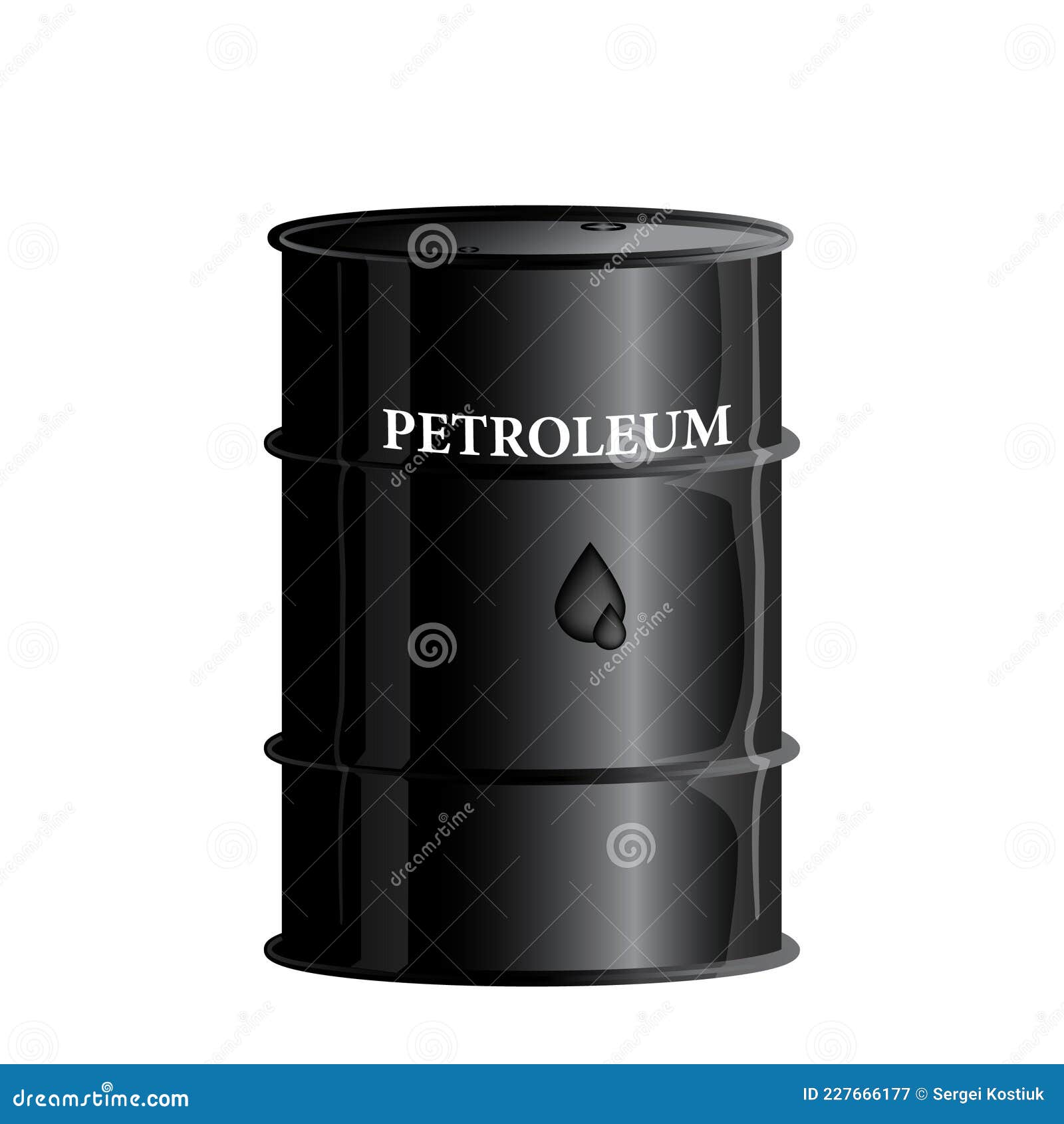 Barrel of Petroleum. Vector Illustration Stock Vector - Illustration of ...