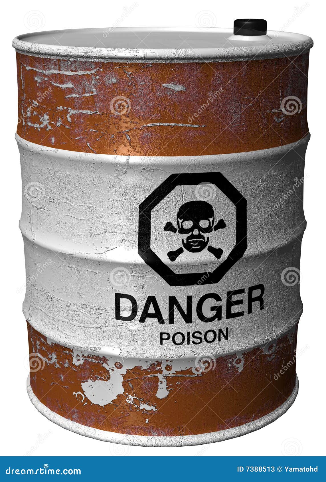 Barrel with poison stock illustration. Illustration of container - 7388513