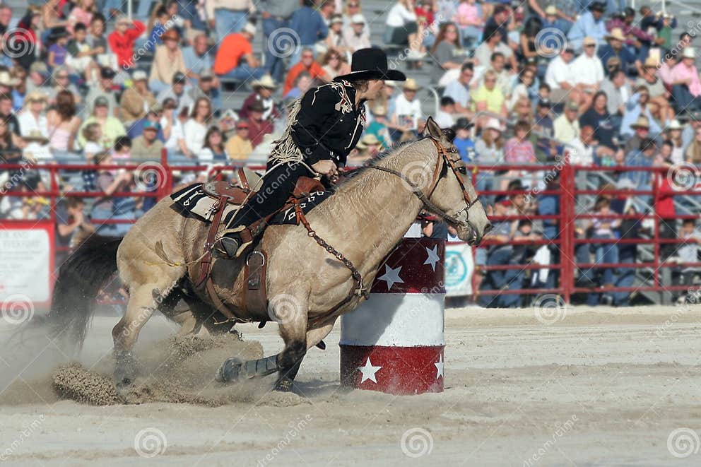 Barrel Racing stock photo. Image of maneuver, speed, talent - 1562576