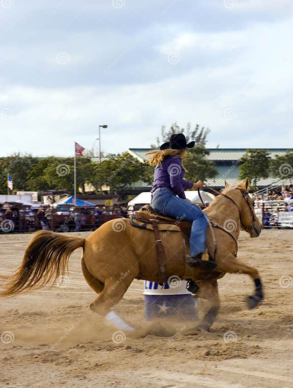 Barrel Racing stock photo. Image of ride, rodeo, horse - 1875976