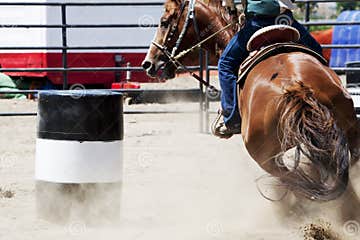 Barrel Racing stock photo. Image of event, horse, show - 19953302