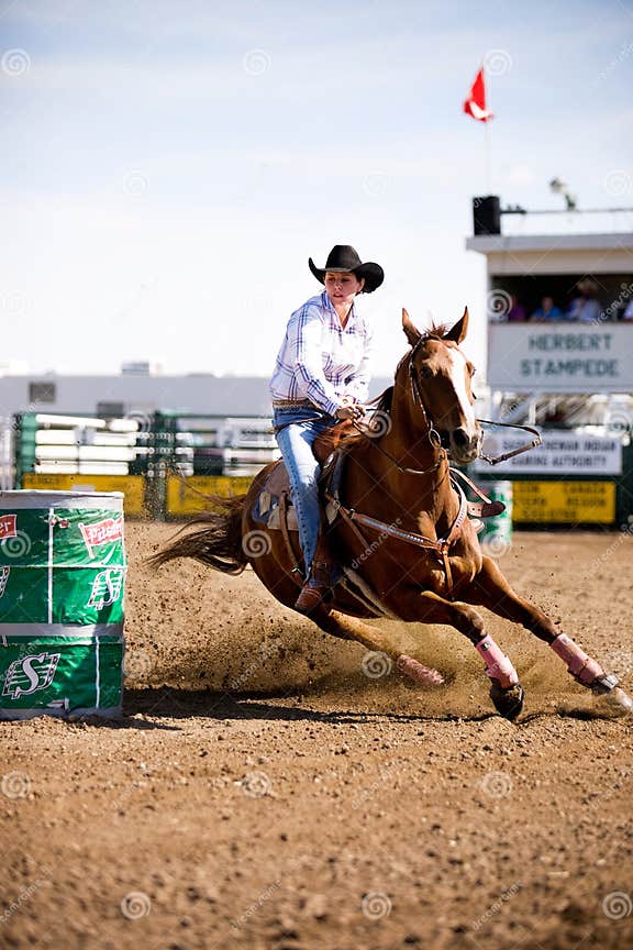 Barrel Racing editorial stock image. Image of horse, racing - 4258489
