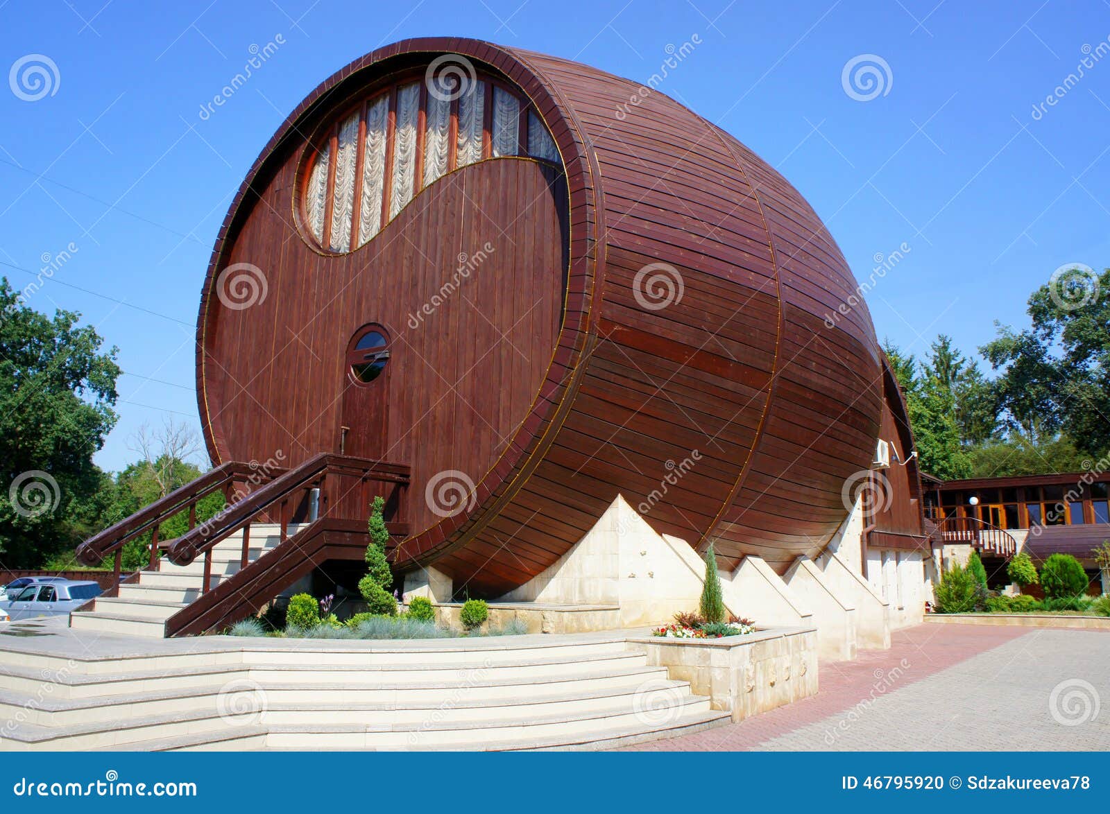 Barrel Restaurant in Nalchik Stock Photo - Image of park, town: 46795920