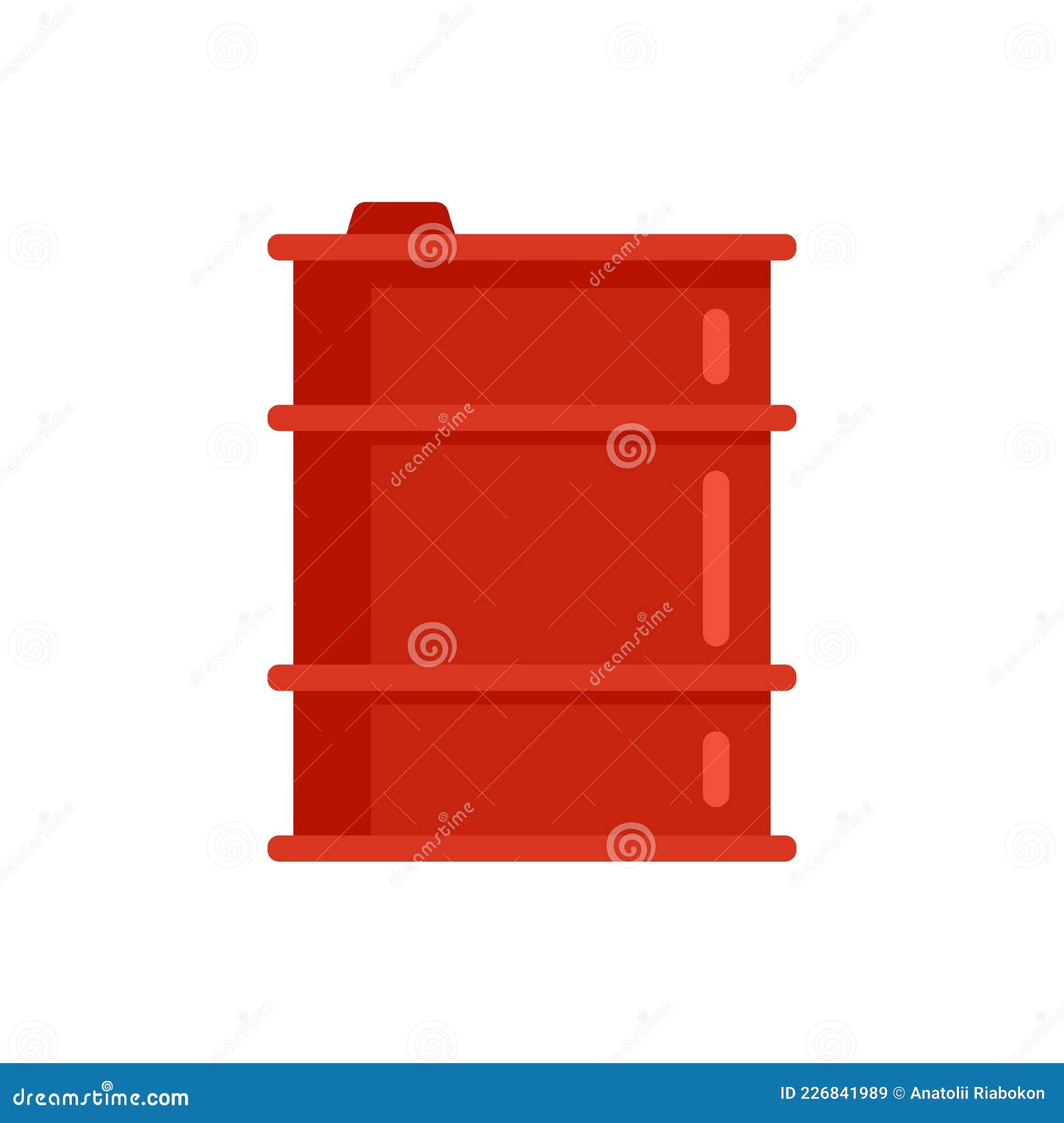 Barrel Storage Icon Flat Isolated Vector Stock Vector - Illustration of ...