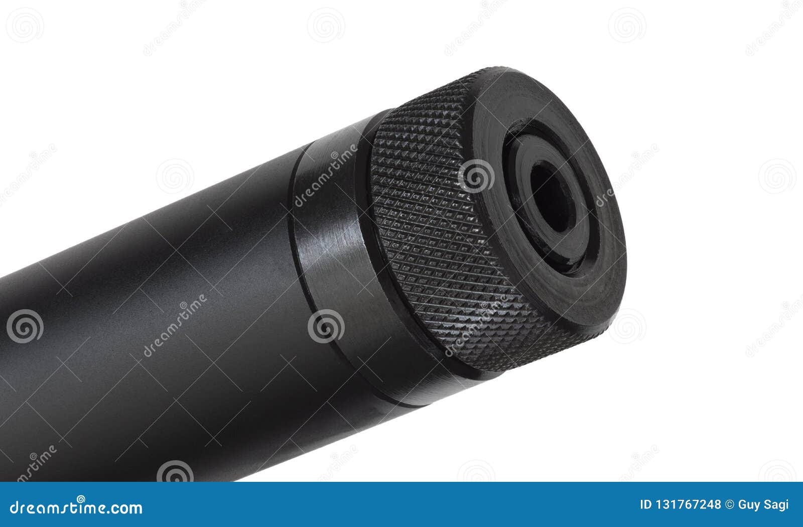 Barrel Thread Protector on a Rifle Isolated Stock Photo - Image of ...