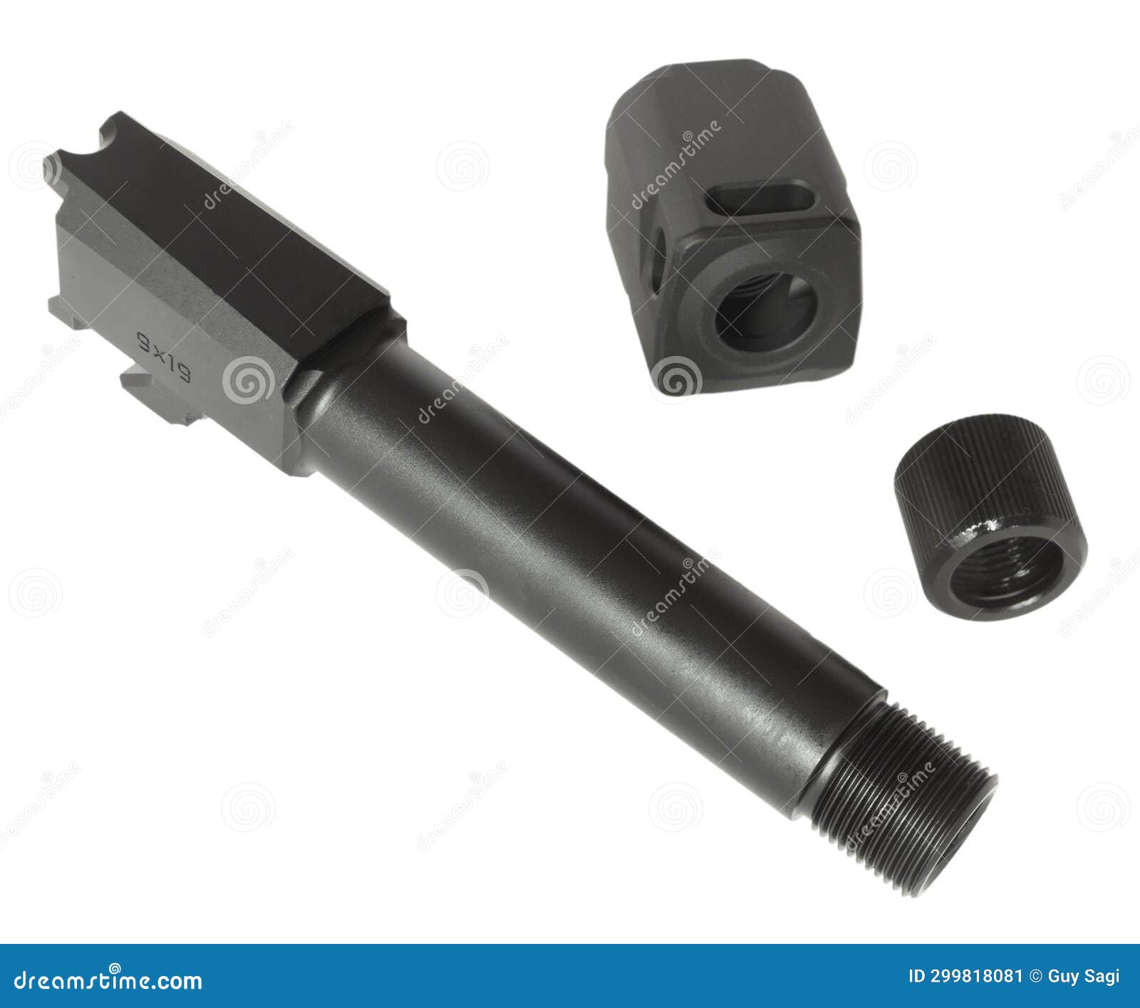 Replacement Gun Barrel with Threading and Matching Muzzle Brake and ...