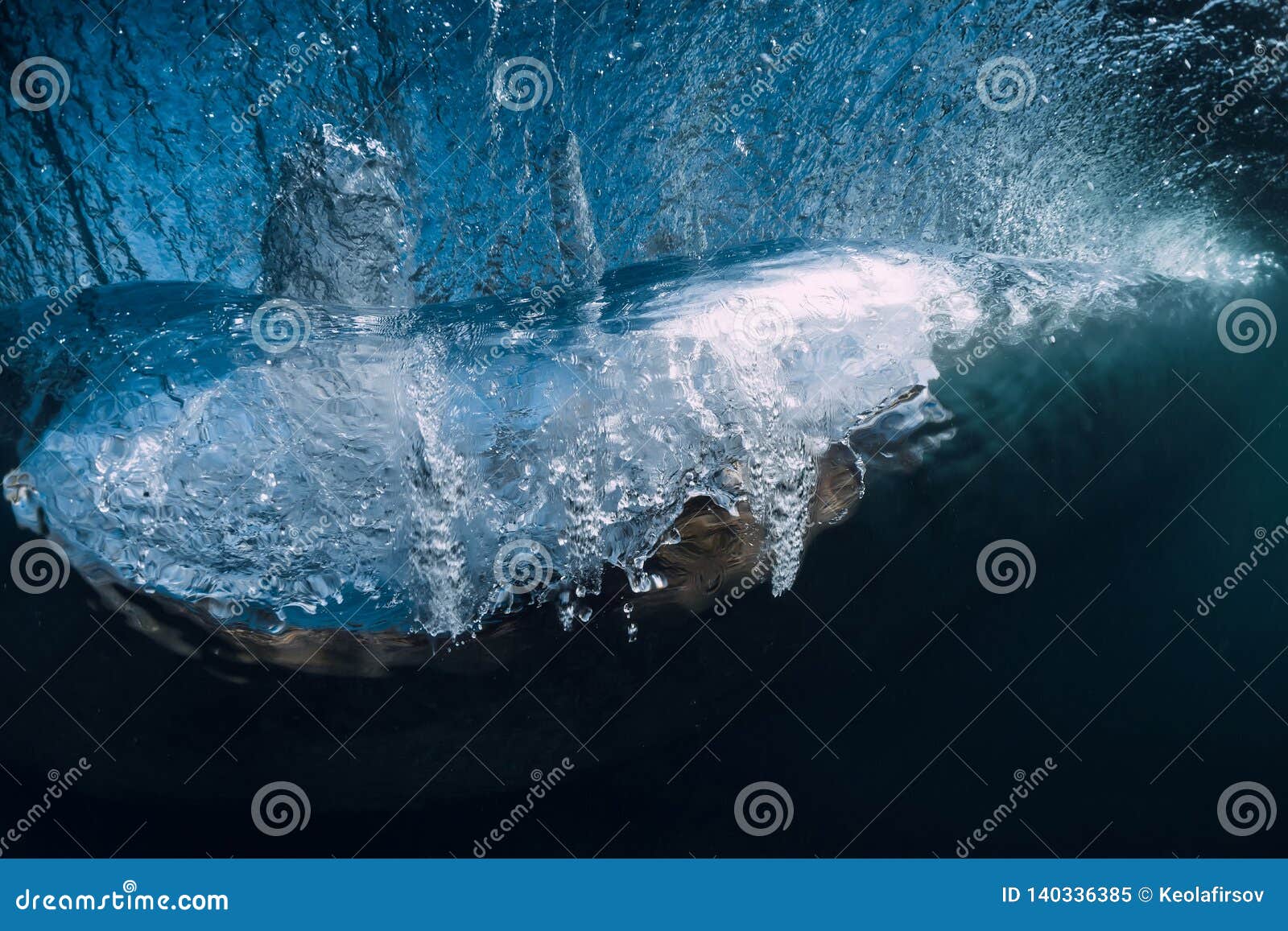 Barrel Wave Underwater. Ocean Underwater Stock Image - Image of marine ...