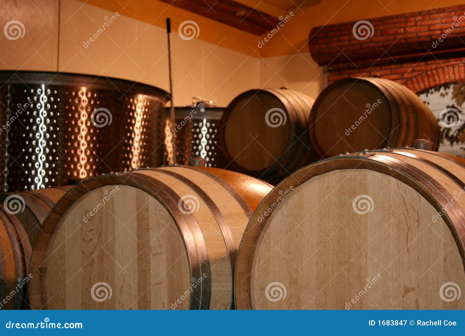 Barreling Down stock image. Image of room, barrel, liquor - 1683847