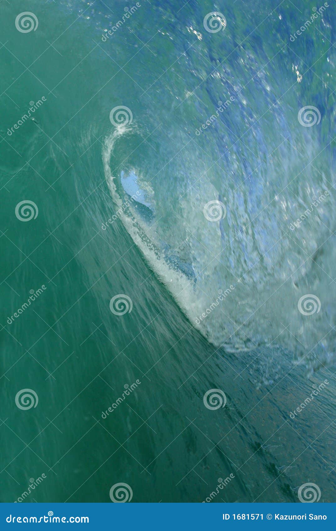 Barreling wave stock image. Image of surfer, gnarly, tube - 1681571