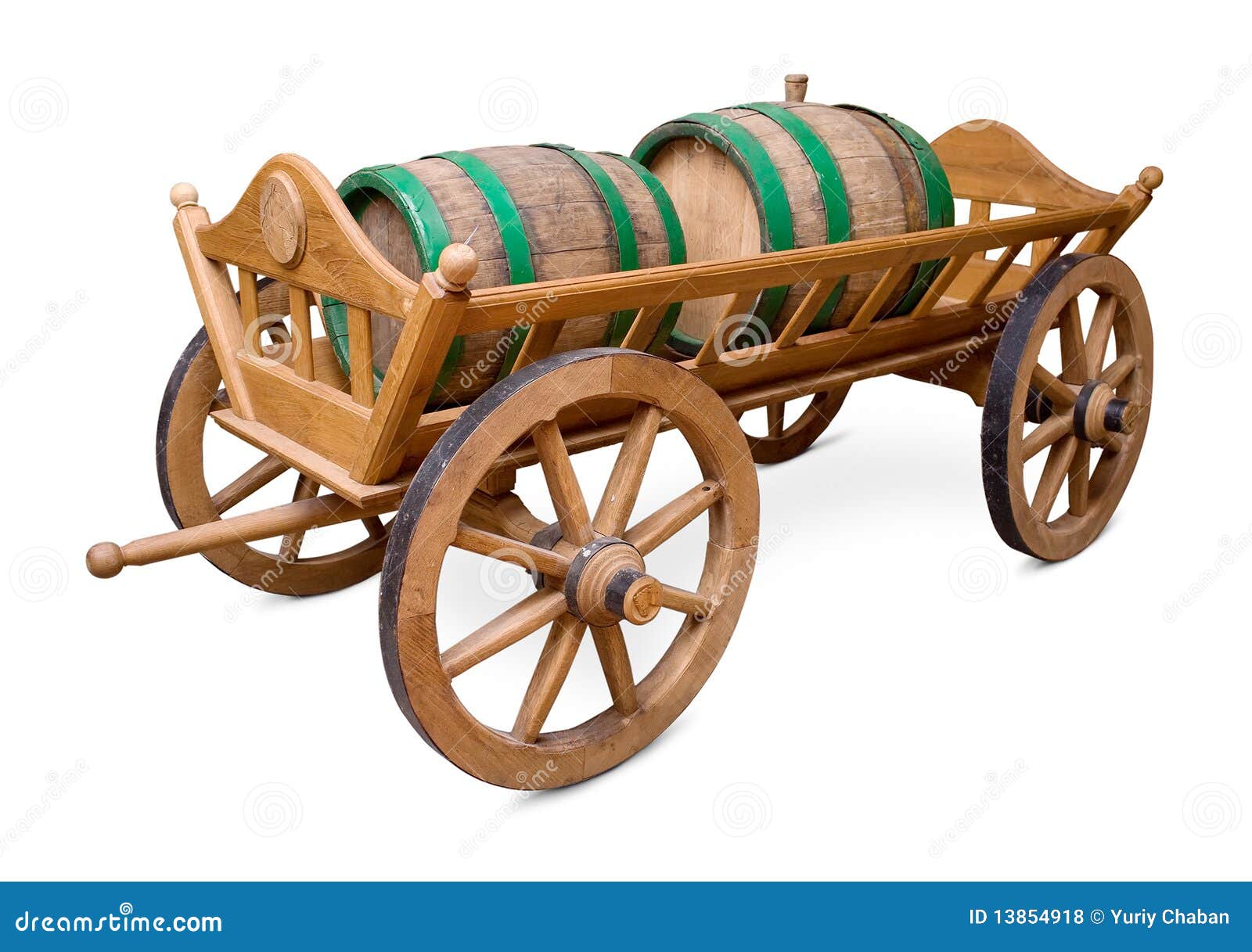 Barrels on cart stock photo. Image of handcraft, brew - 13854918