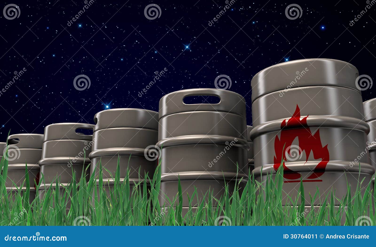 Barrels with flame sign stock illustration. Illustration of explosive ...