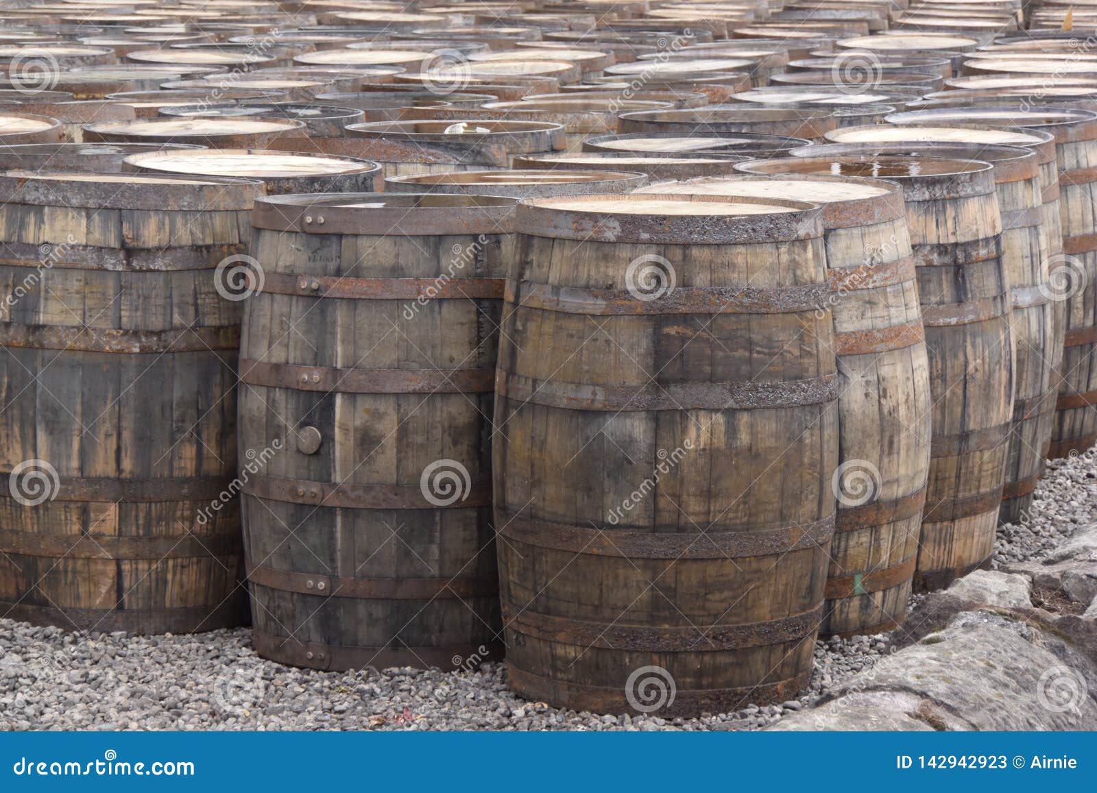 Barrels stock image. Image of scotland, scotch, whisky - 142942923