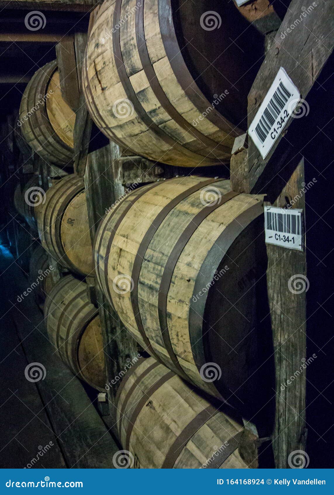 Barrels Stacked from Angle View Editorial Stock Image - Image of ...