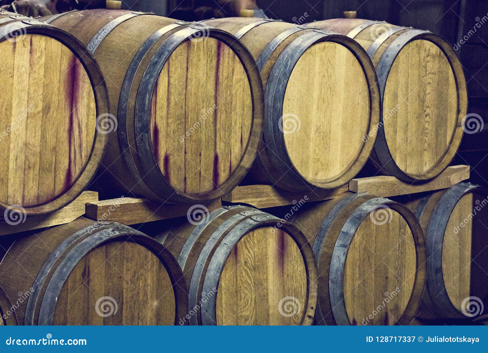Barrels of Wine. Wine Vault Stock Image - Image of arch, alcohol: 128717337