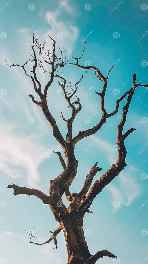 Barren Dead Tree in Winter stock image. Image of environment - 315362409