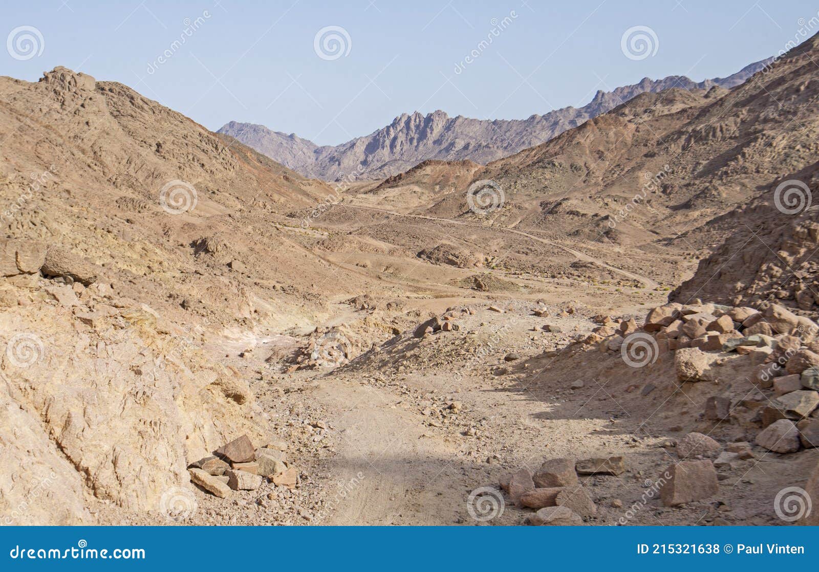 Barren Desert Landscape in Hot Climate Stock Photo - Image of egyptian ...