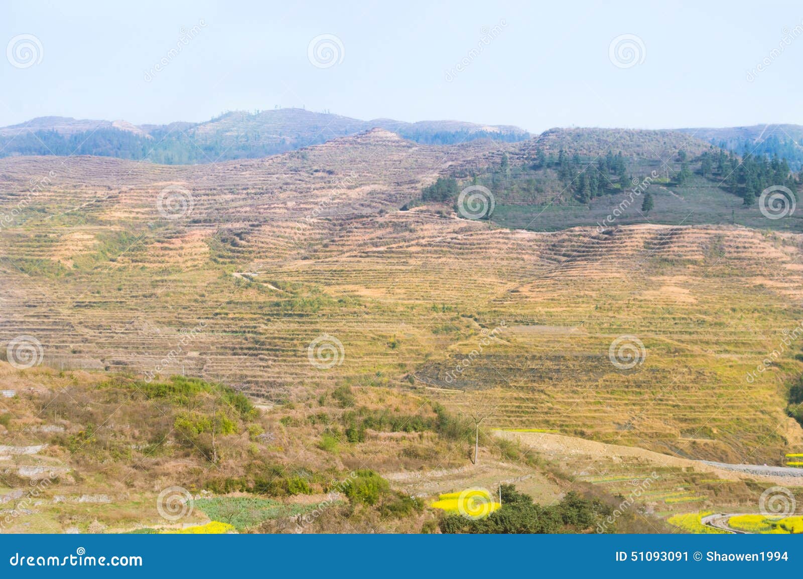 Barren mountain stock image. Image of barren, golden - 51093091