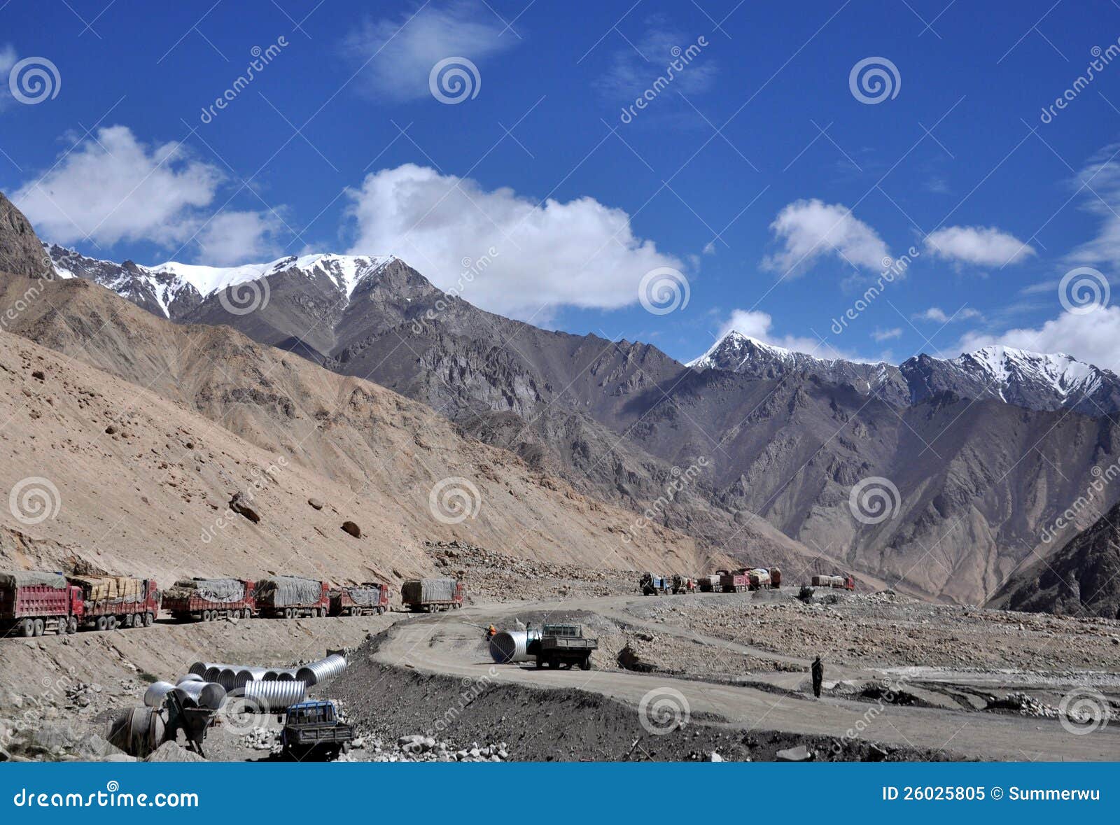 Barren Mountains stock image. Image of road, scenics - 26025805