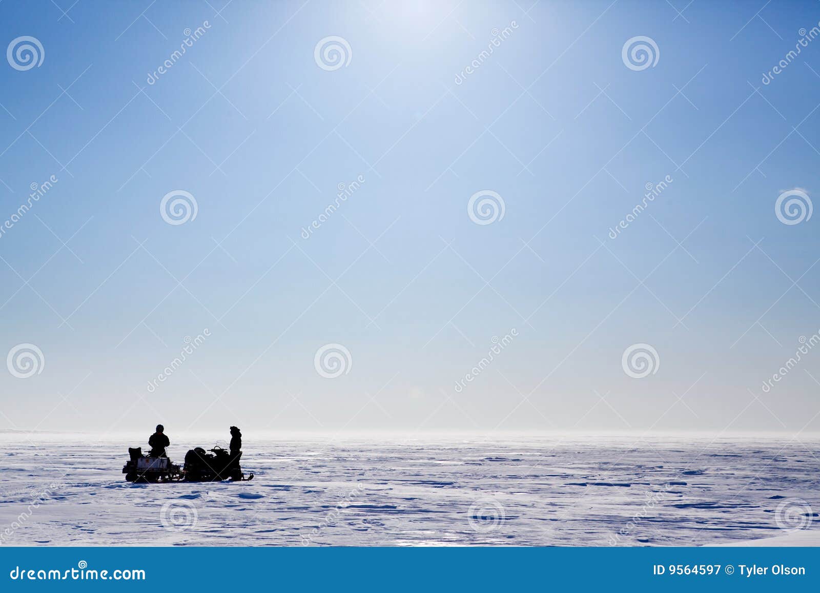 Barren Snow Landscape stock image. Image of remote, blue - 9564597