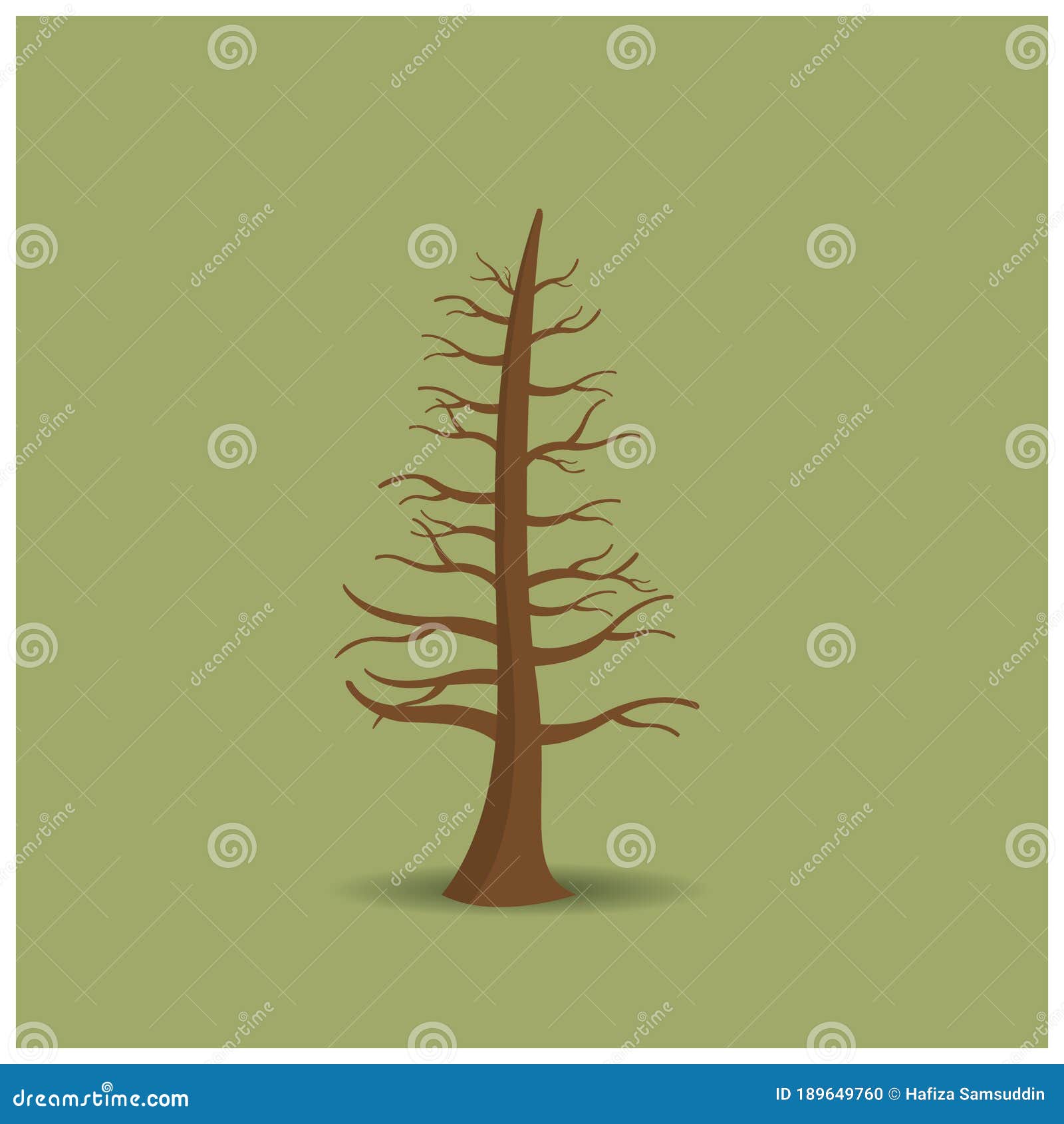 Barren Tree. Vector Illustration Decorative Design Stock Vector ...