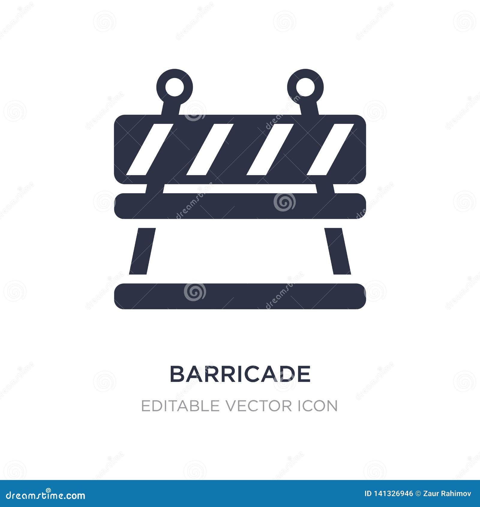 Barricade Icon Vector Isolated On White Background, Barricade Sign ...